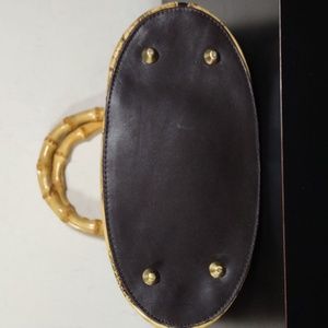 Sunset Cove | Bags | Sunset Cove Tropical Print Leather Bucket Bag ...